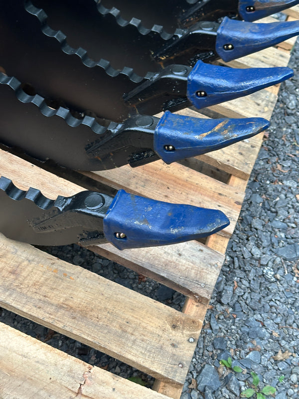 Excavator Land Clearing Rake - 3/4" Tines With Replaceable Teeth (4-10 ...