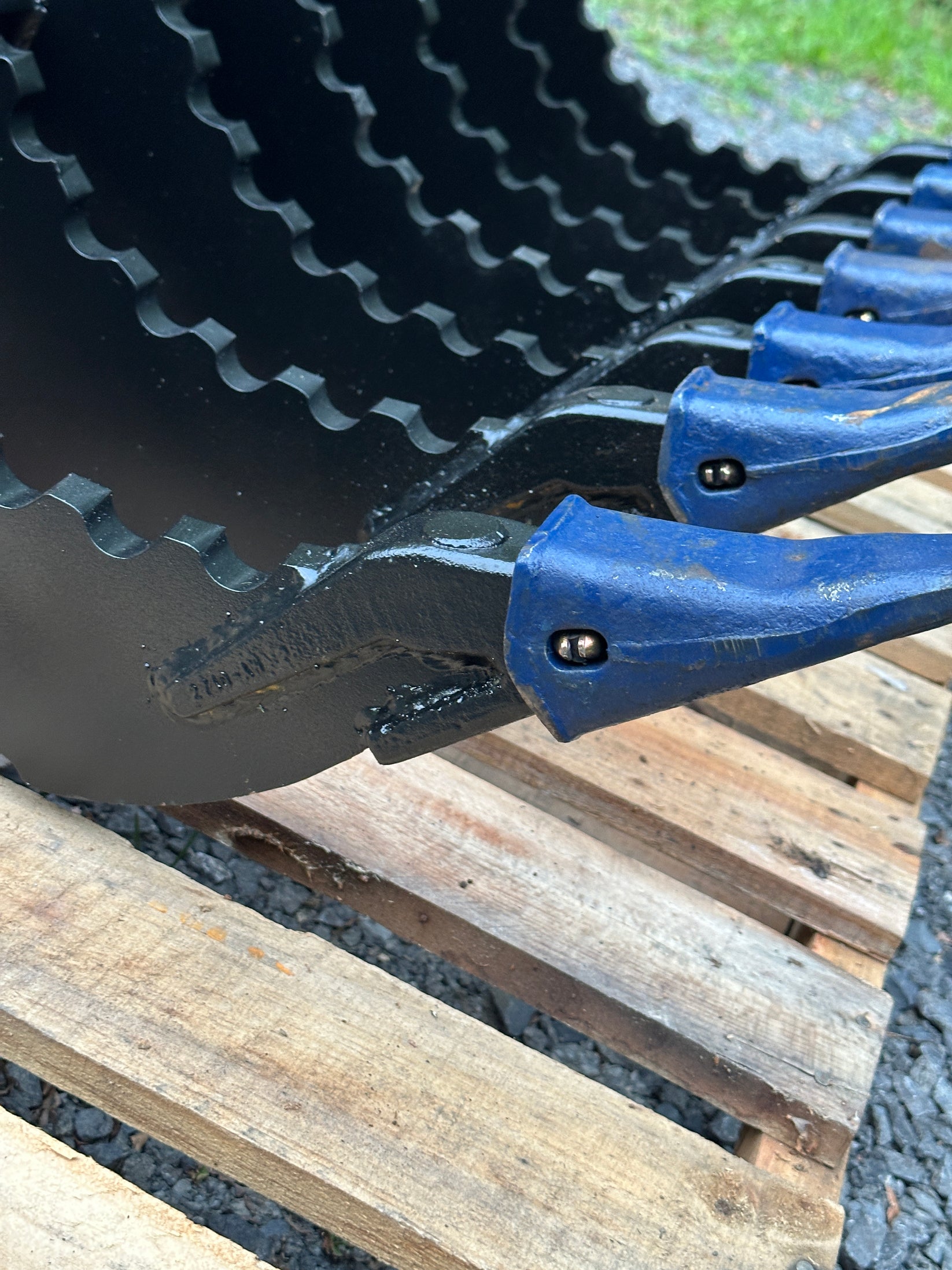 Excavator Land Clearing Rake - 3/4" Tines With Replaceable Teeth (4-10 ...