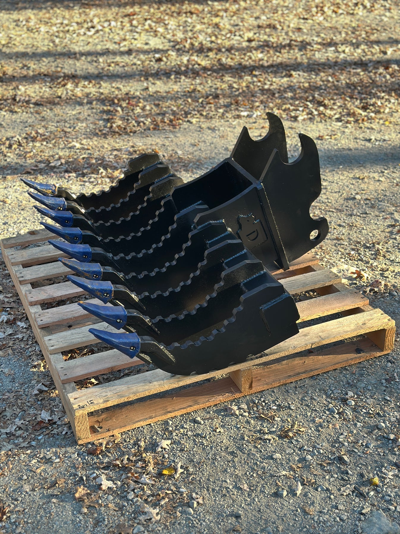 Excavator Land Clearing Rake - 3/4" Tines With Replaceable Teeth (4-10 ...