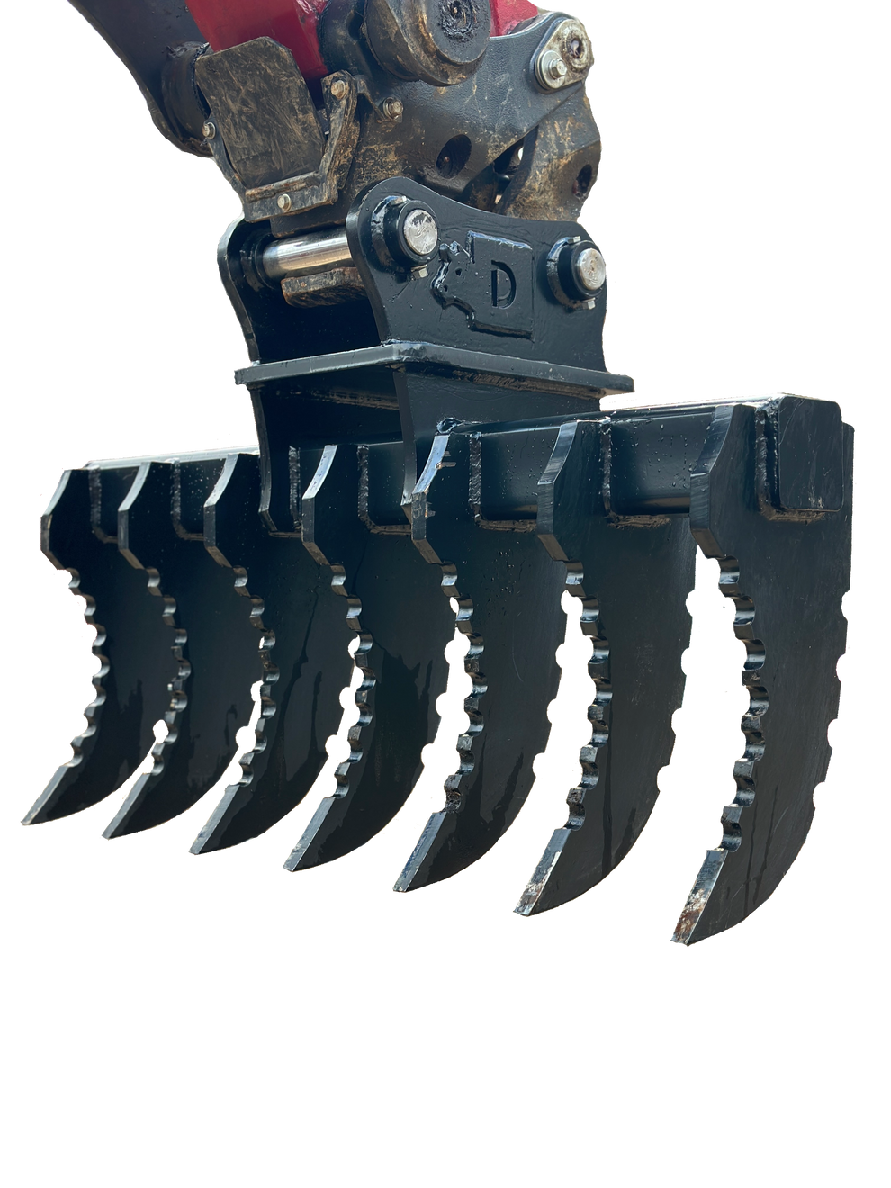 Excavator Land Clearing Rake - 3/4" Tines (4-10 Ton Machine) – D ...